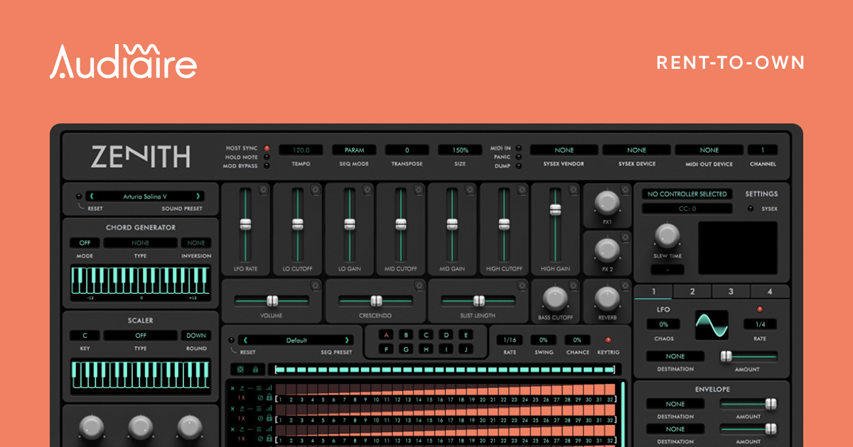 Audiaire Zenith MIDI Processor | Splice
